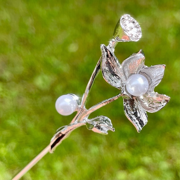 Accessories | Lotus Hair Stick Metal Bun Holder Hair Pin Lotus Hair ...